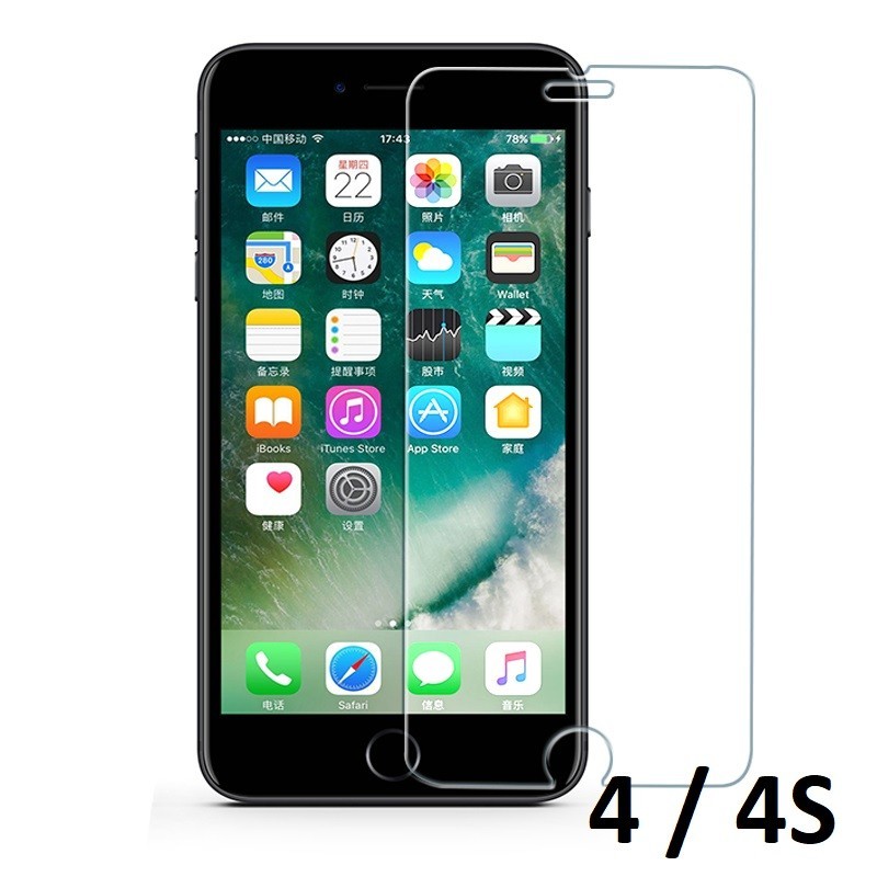 Verre Trempé 9H 2,5D pour écran Iphone 4 4S Protecteur Vitre Anti ...