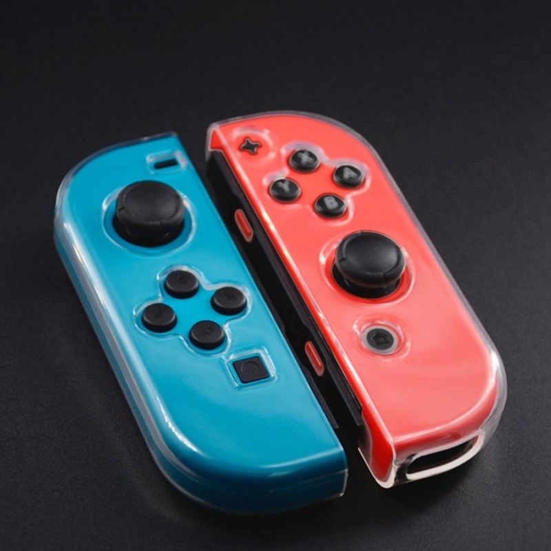 2X Coque de Protection Transparente Plastique Joystick Joy-Con Nintendo ...