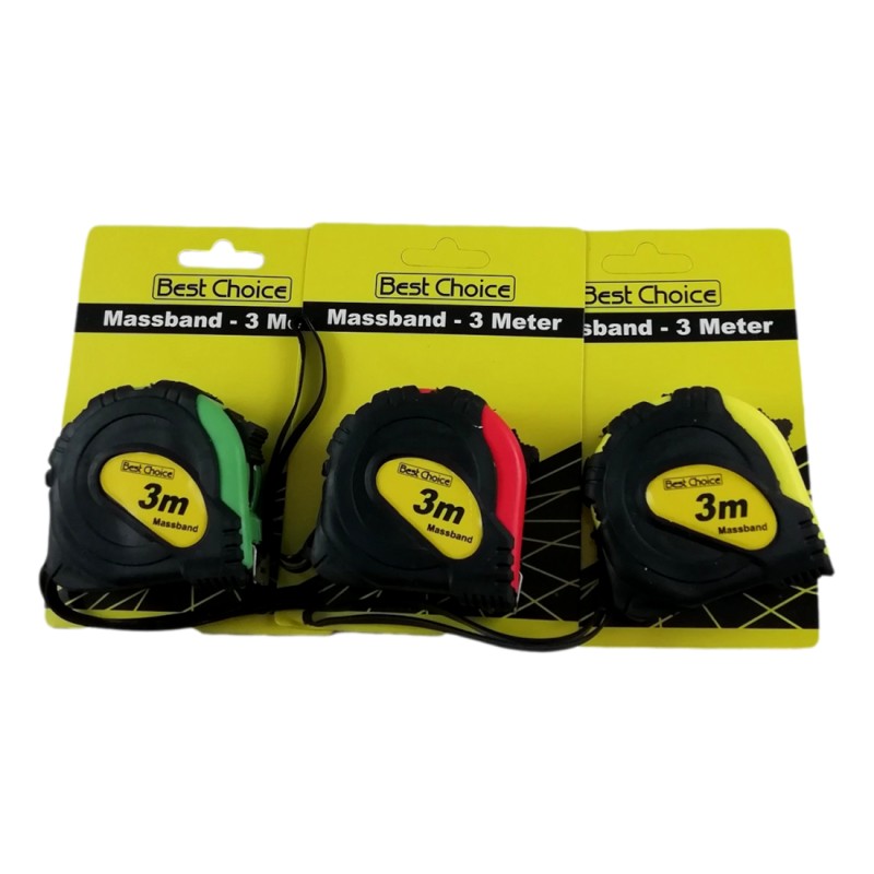 Rouleau à Mesurer Mètre Ruban Professionnel Longueur 3M Mètres Mesure ...