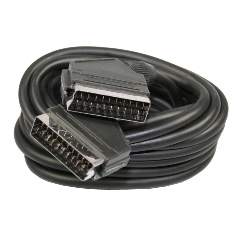 Câble Péritel SCART Fiche Male vers Male 5 Mètres TV Cathodique ...